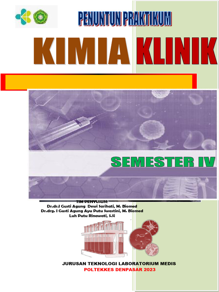 Penuntun Praktikum Kimia Klinik 1 2023 | PDF