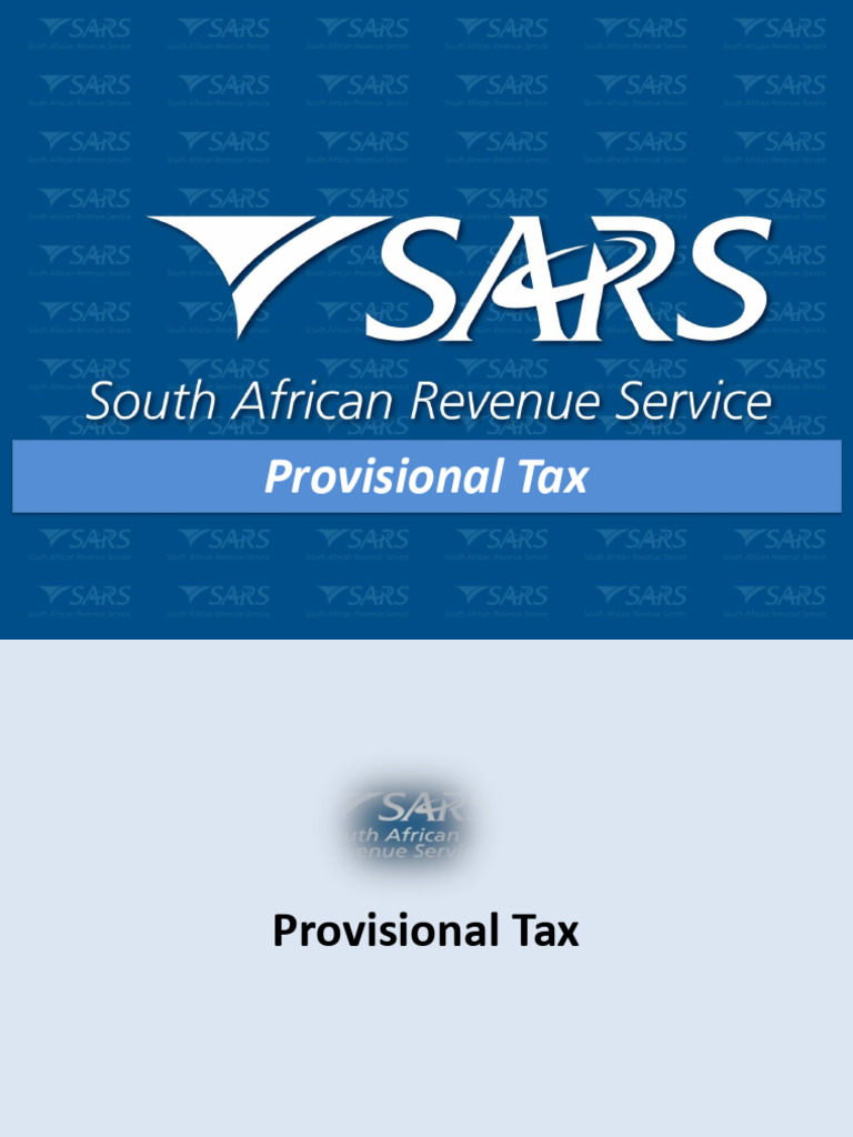 SARS Provisional Tax Updated | PDF