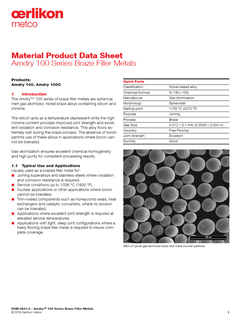 DSM-0241.0 Amdry 100 | PDF