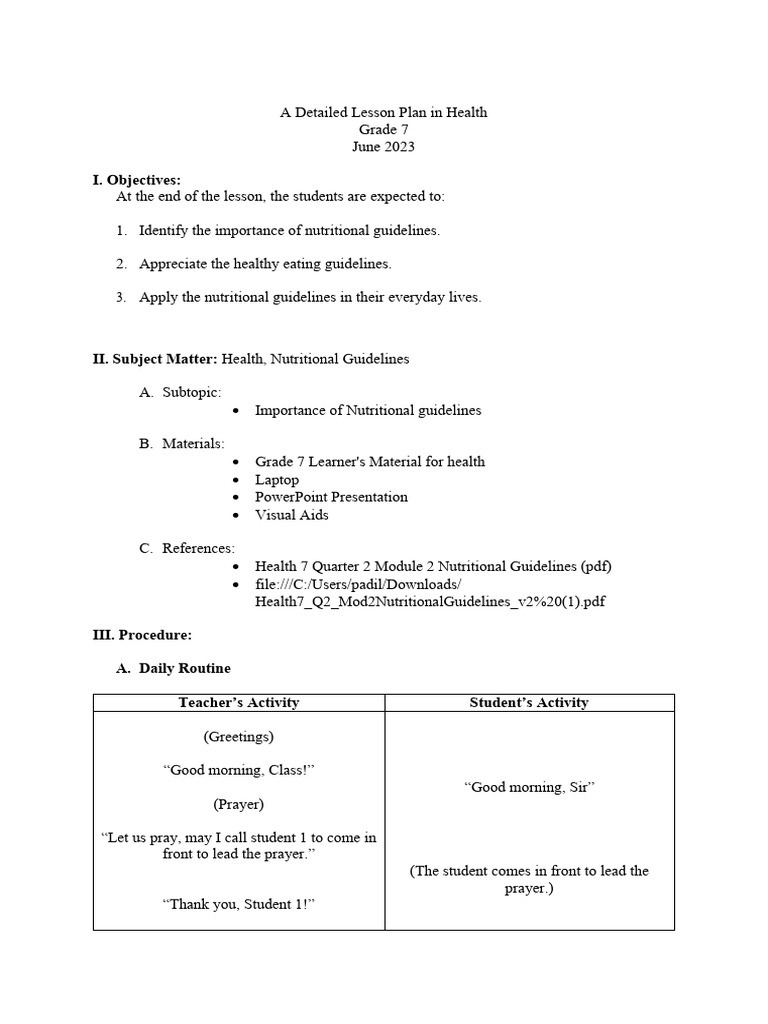 DETAILED-LESSON-PLAN- (1) | PDF