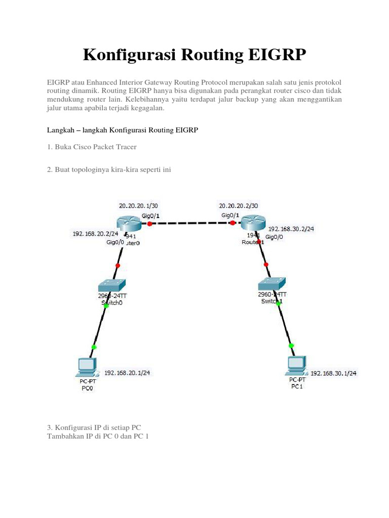 Konfigurasi Routing EIGRP | PDF | Komputer