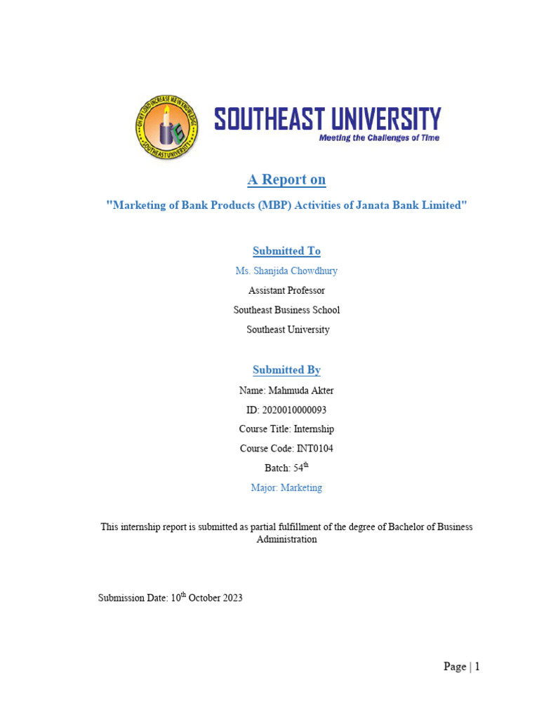 Internship Report | PDF