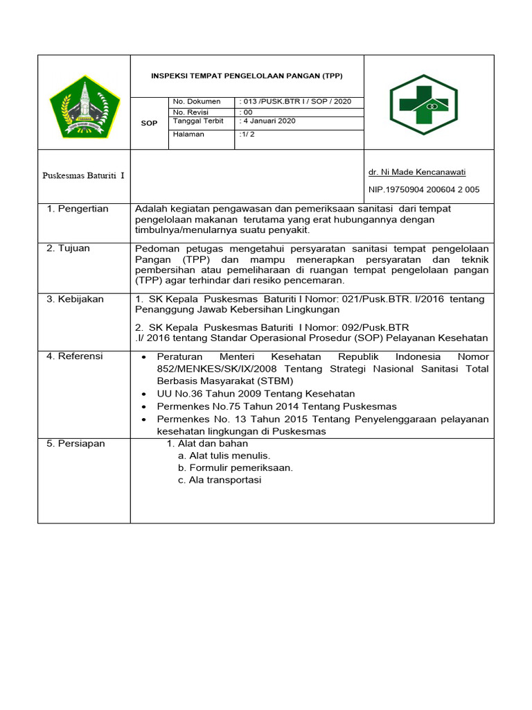 002 Sop Is TPM | PDF