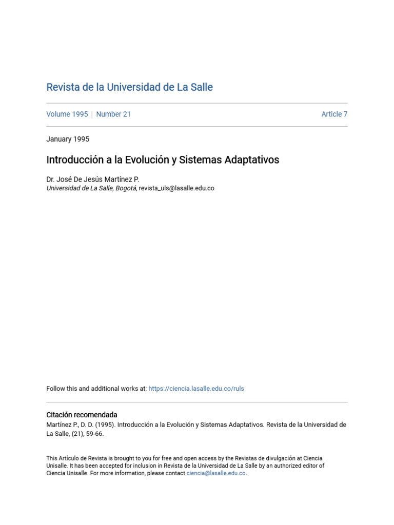 Introducción a la Evolución y Sistemas Adaptativos | PDF | Rna | Adn