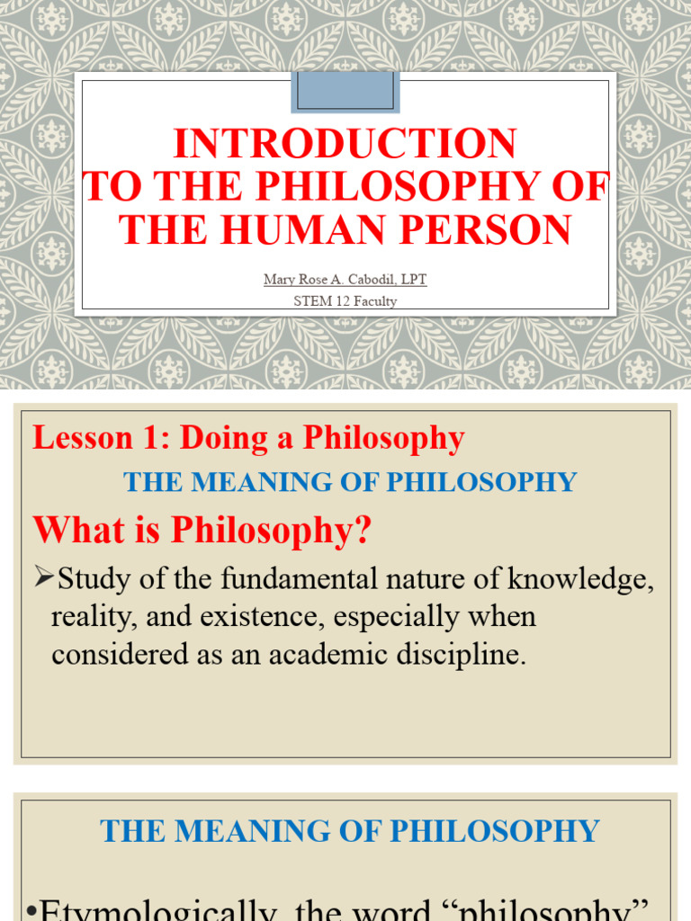 Week 1 Introduction and Branches of Philosophy | PDF | Ancient Greek Philosophy | Reason