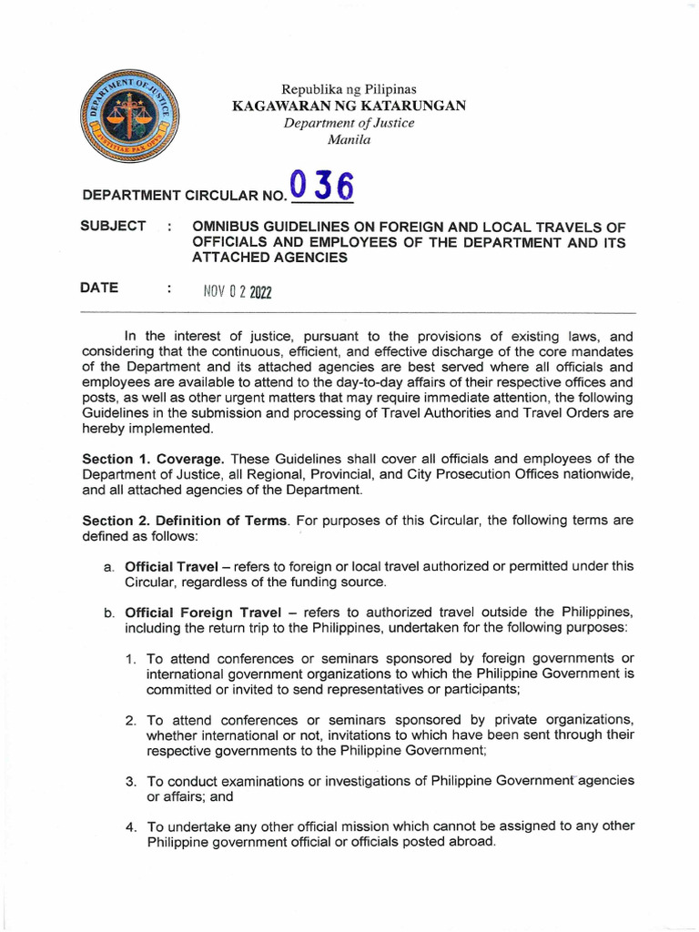 DC 036 Dated 02 November 2022 | PDF | Prosecutor | Per Diem