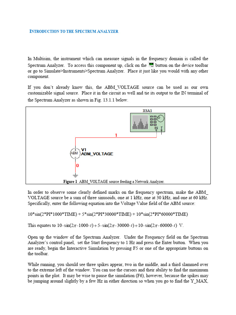 Spectrum Analyzer | PDF