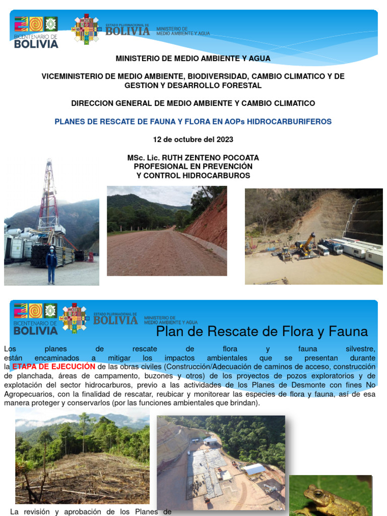 Planes de Rescate Flora y Fauna en Aops Hidroc. 12.10.2023 | PDF | Fauna | Biodiversidad