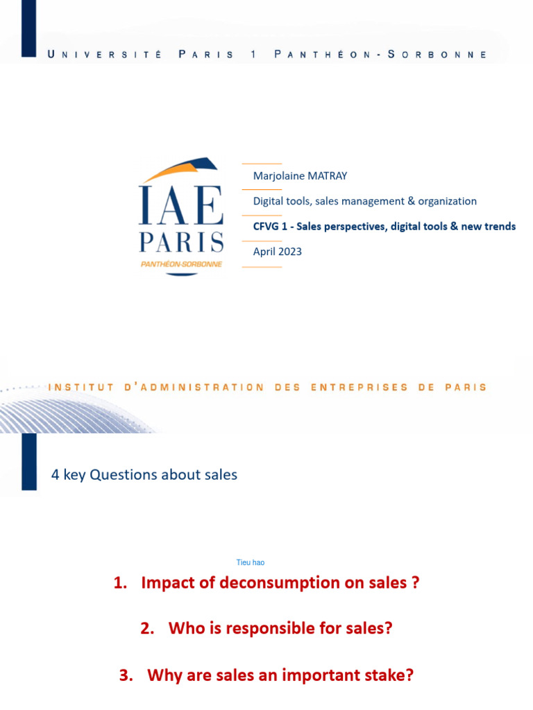 2023 CFVG 1 Sales Perspectives | PDF