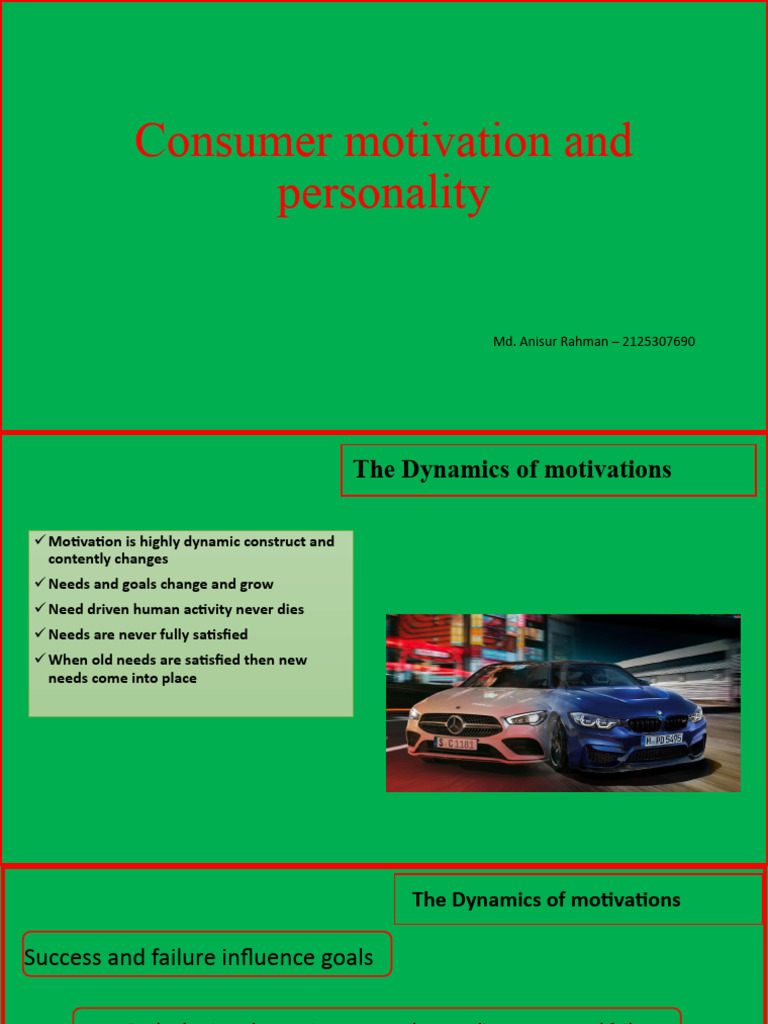 Consumer Motivation and Personality..... | PDF | Consumer Behaviour ...