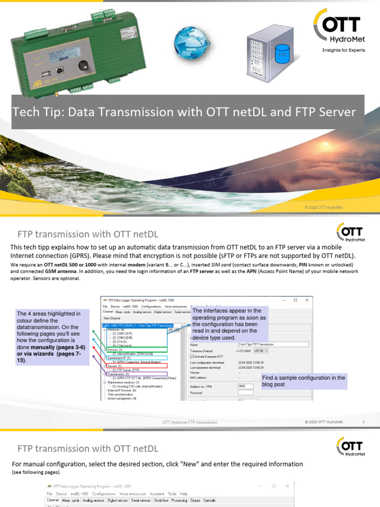 Tech Tipp FTP Transmission netDL - EN | PDF | File Transfer Protocol | Networking