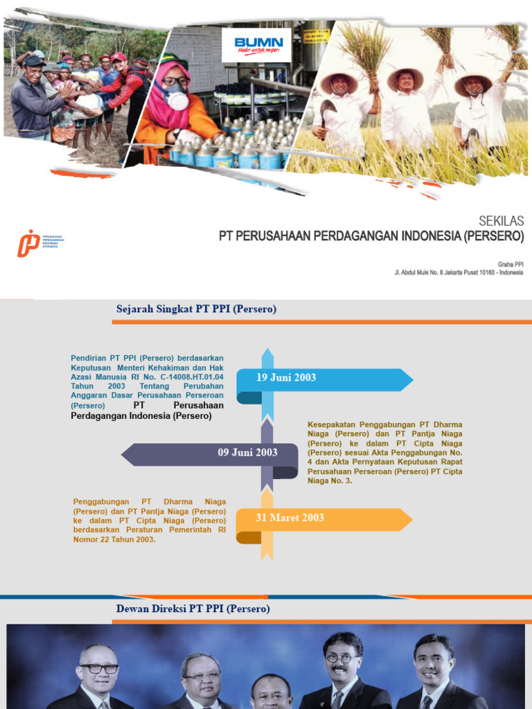 Profil PT Ppi (Persero) - 1 | PDF