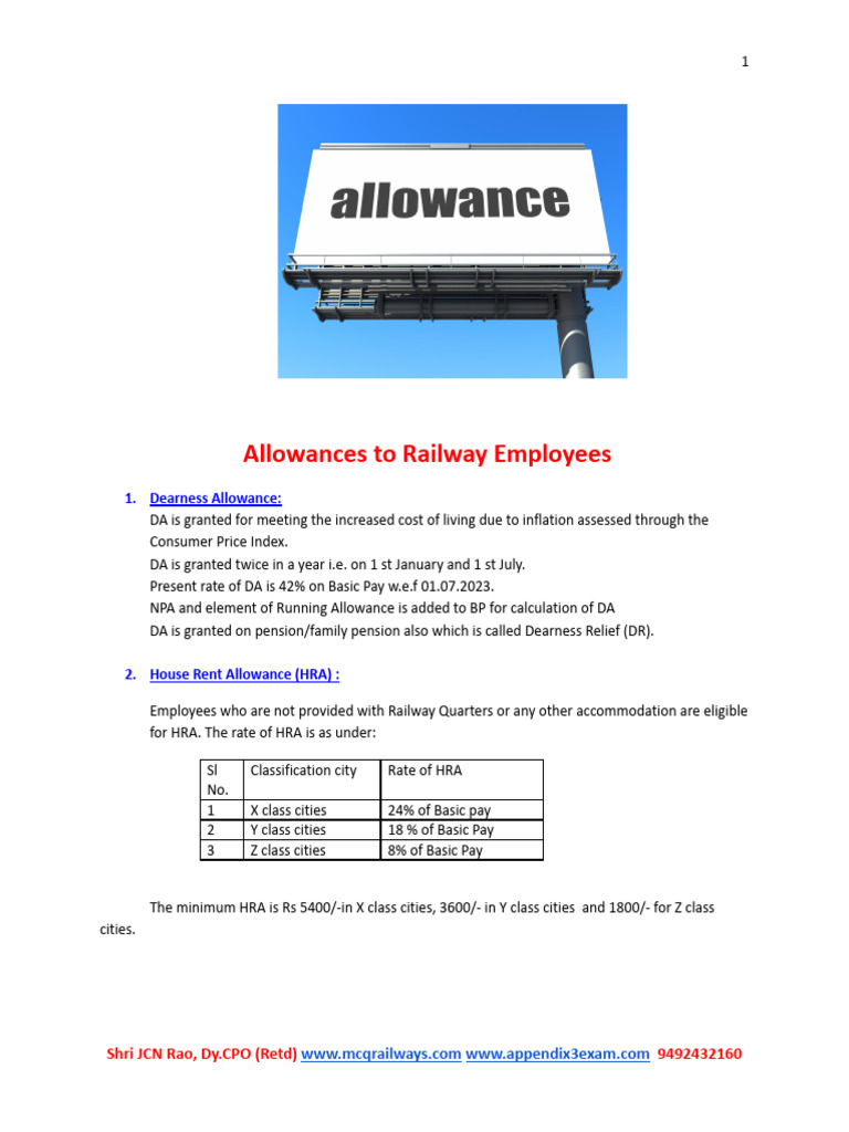 Allowances PDF | PDF