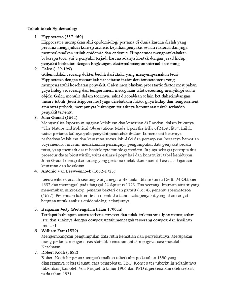 Tokoh-Tokoh Epid - Soal 3 | PDF