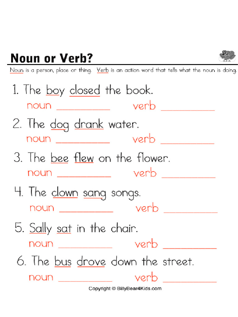 Noun Verb | PDF