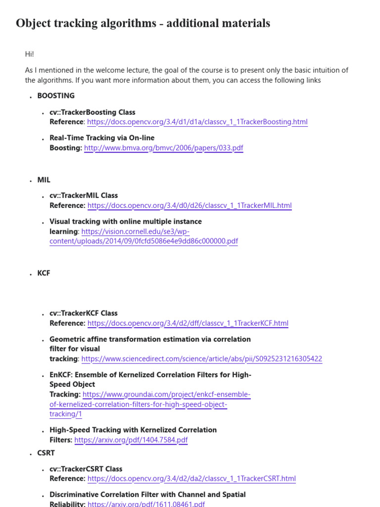 Object Tracking Using Python and OpenCV - Udemy | PDF | Image Segmentation | Computer Vision