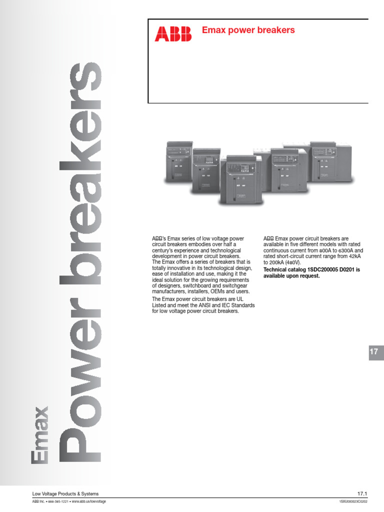 All Emax Breakers | PDF