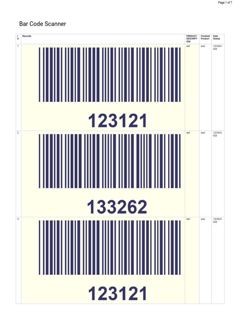 Bar Code Scanner | PDF | Barcode | Records Management