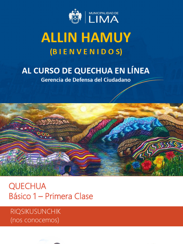 Quechua Basico 1 | PDF