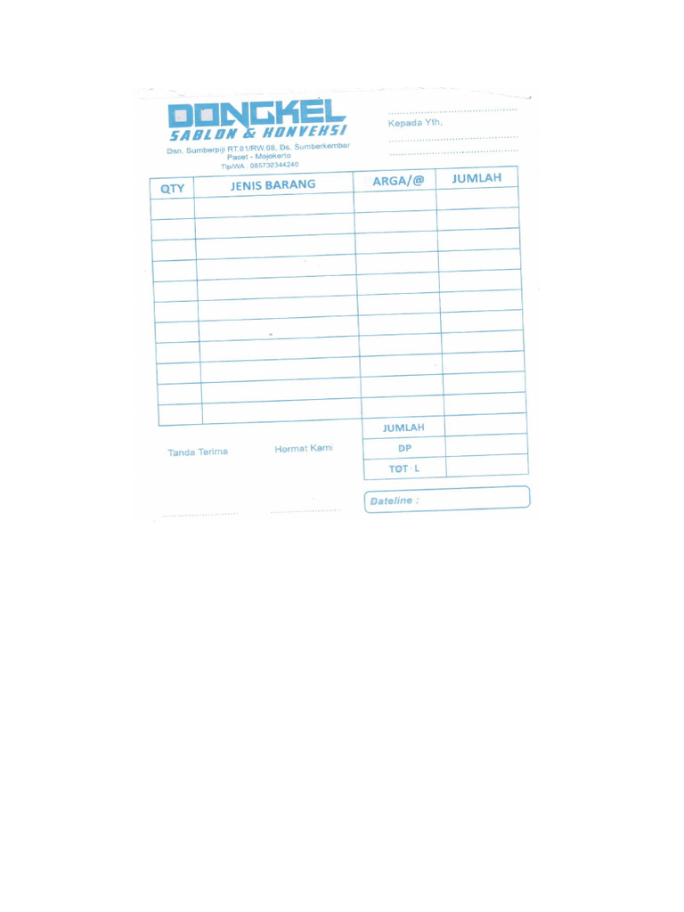 Dongkel Sablon | PDF
