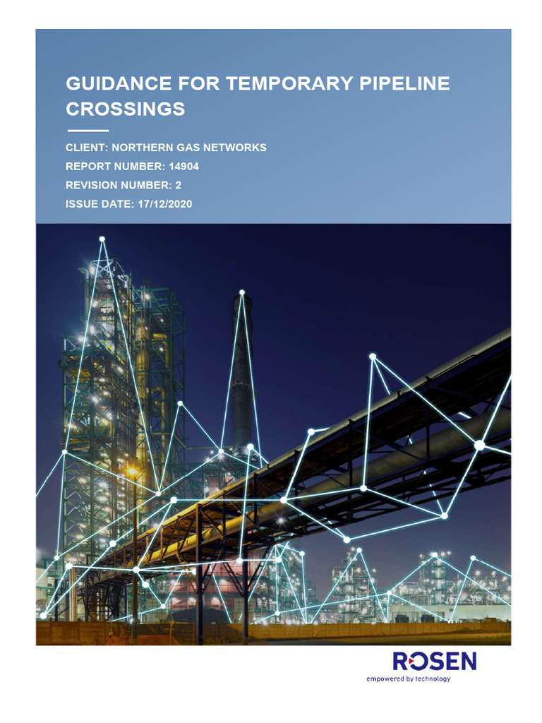 Guidance For Temporary Pipeline Crossings Issue2 0 | PDF | Pipeline ...