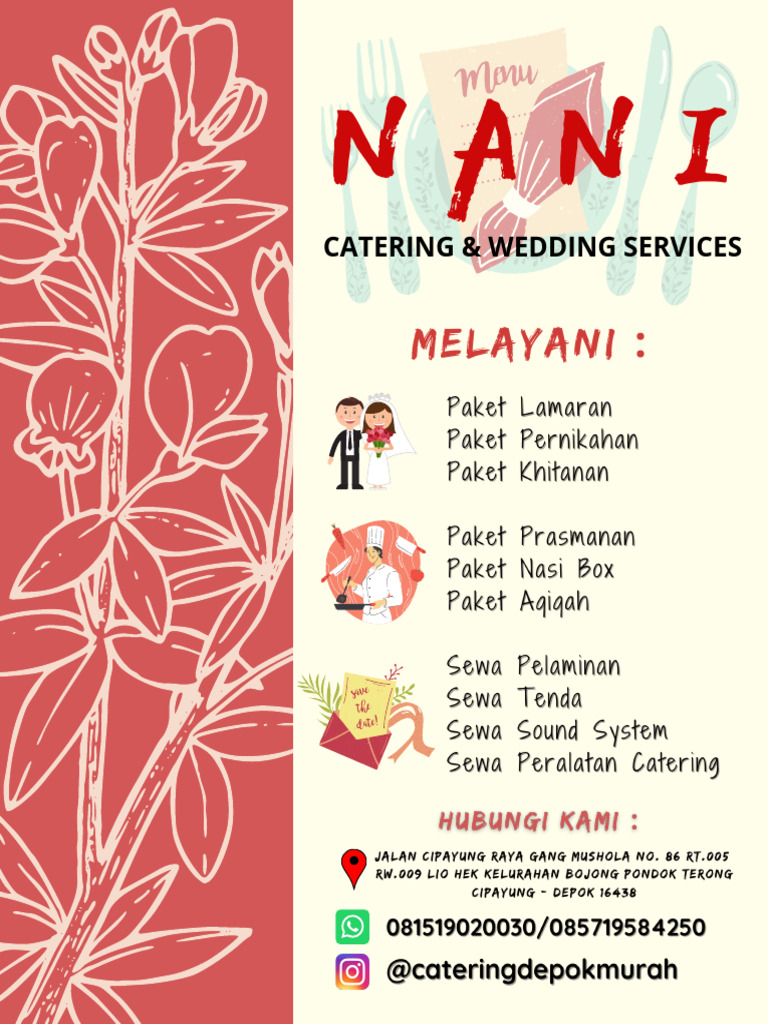 Brosur - Nani Catering | PDF | Fast Food | East Asian Cuisine