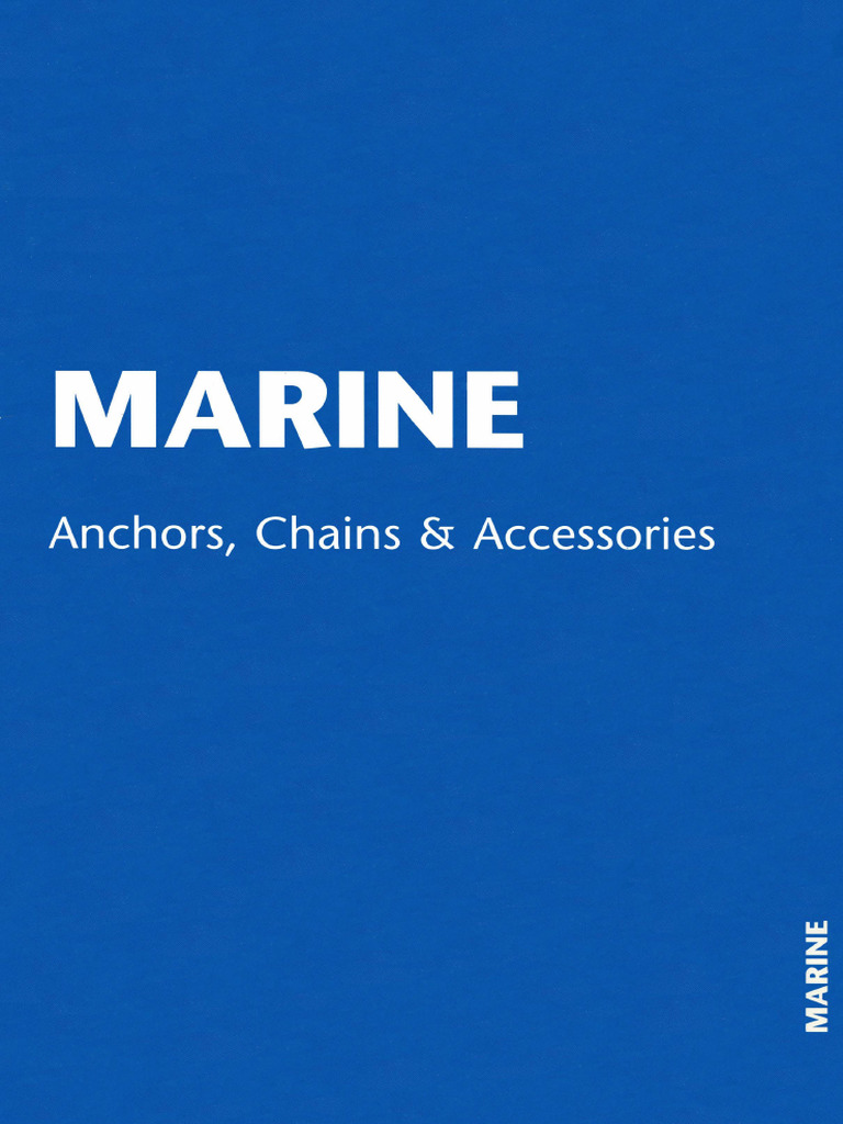 Marine Anchors, Chains and Accessories | PDF