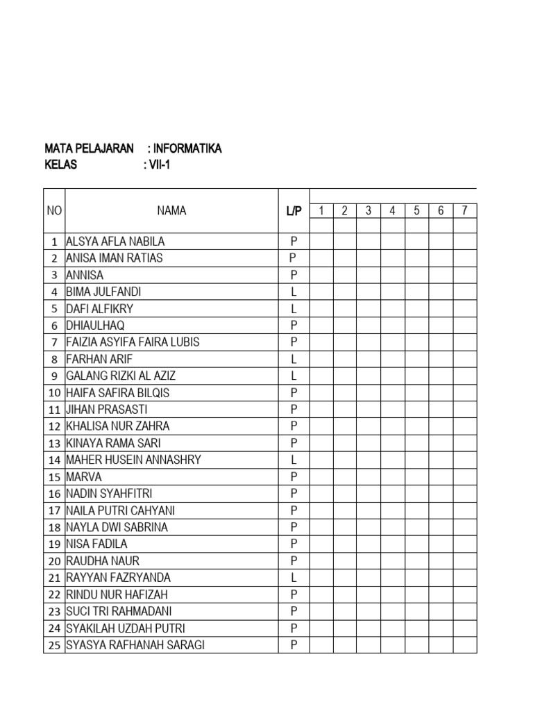 Kelas 7 Kak Ulfah | PDF