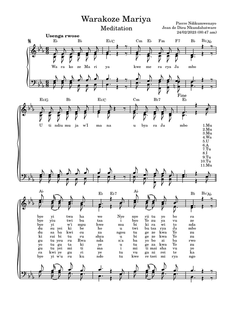 Warakoze Mariya | PDF