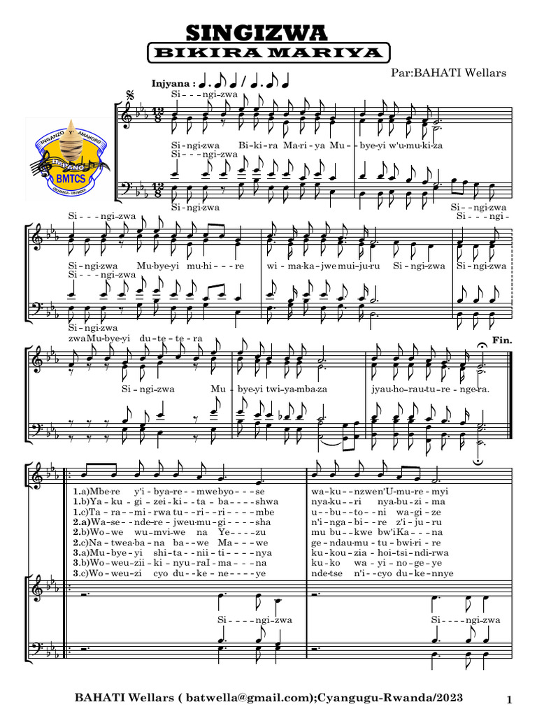 Singizwa Bikira Mariya | PDF