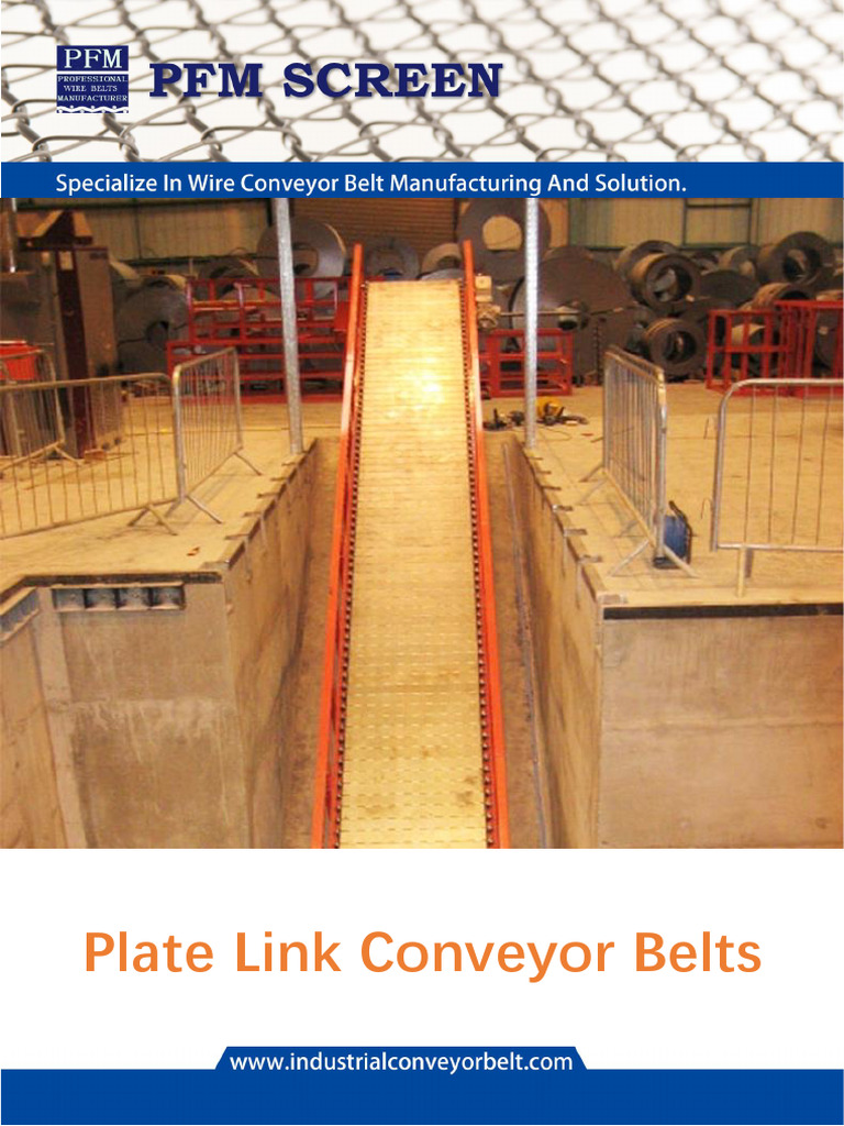 08 Plate Link Conveyor Belt (Engenharia) | PDF