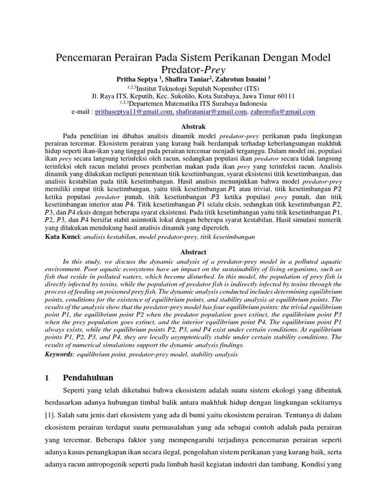 Kelompok 4 - Model Predator Prey | PDF