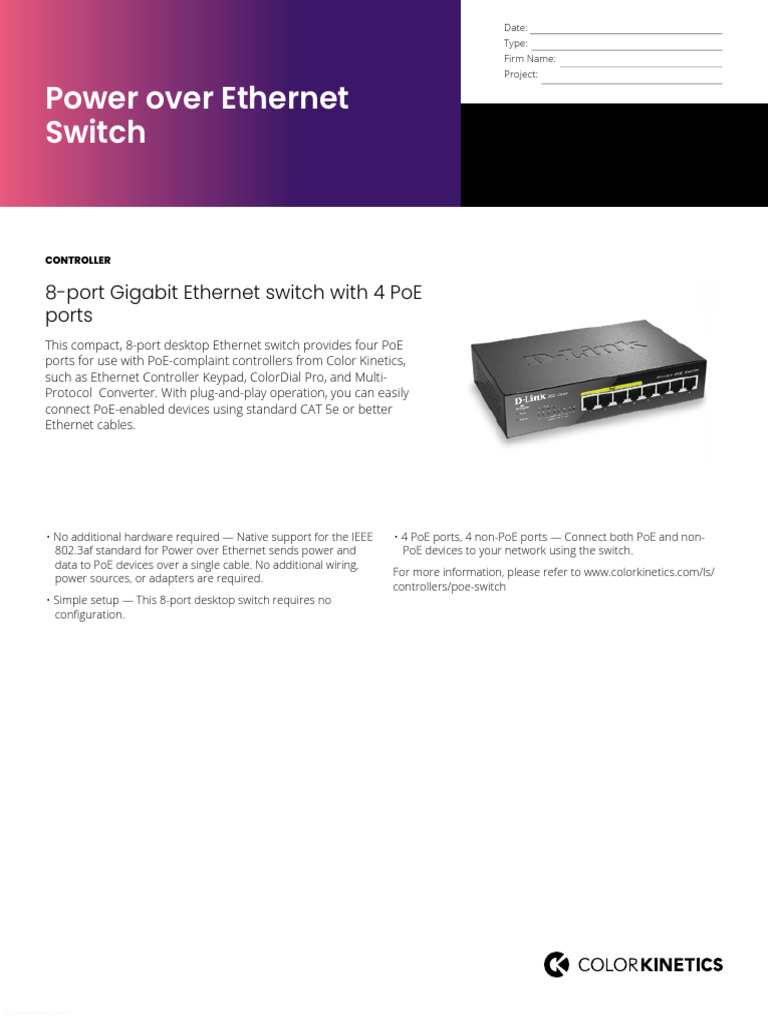 FT14-PoE Injector Ethernet Switch | PDF | Ethernet | Network Switch