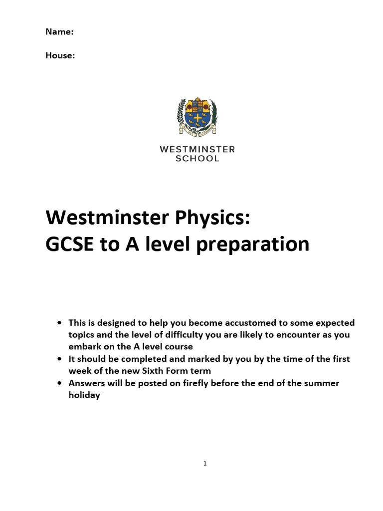 Physics Holiday Booklet | PDF | Particle Physics | Kilogram