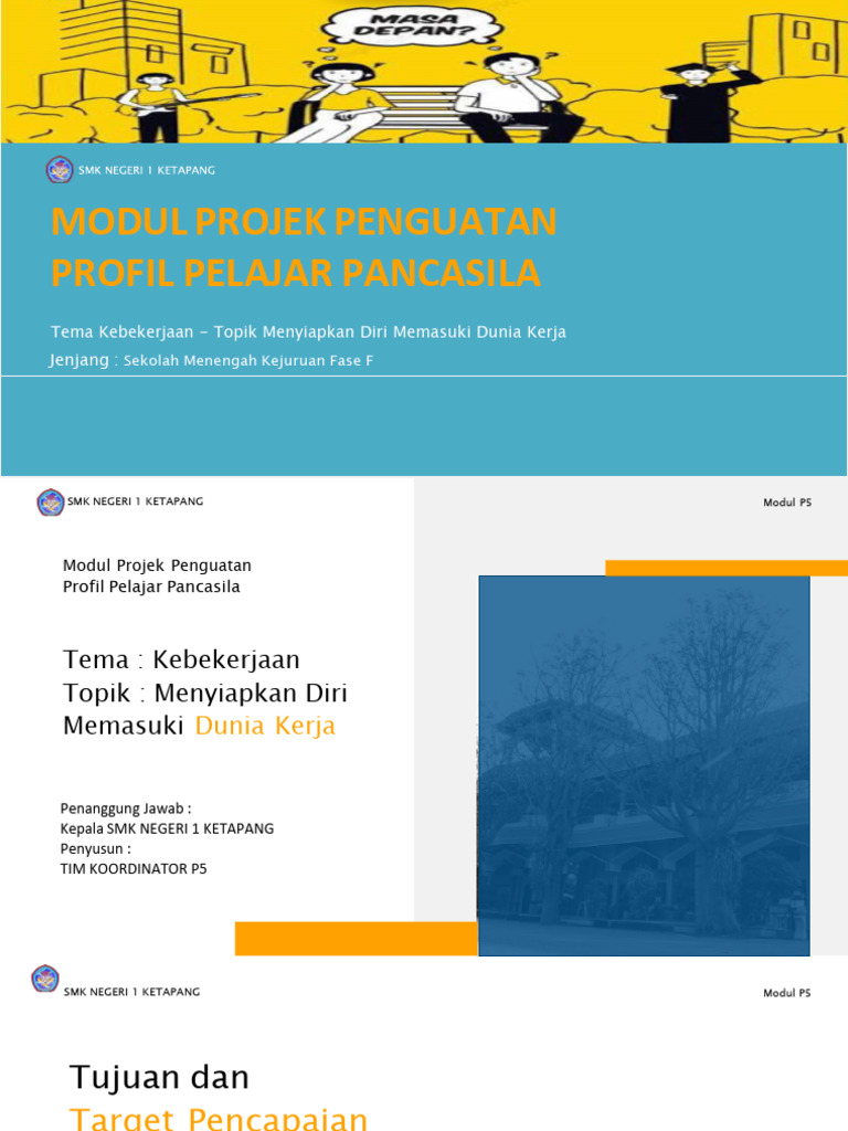 Modul P5 Kebekerjaan - Fase F SMKN 1 KETAPANG New | PDF Modul P5 Kebekerjaan - Fase F SMKN 1 KETAPANG New | PDF