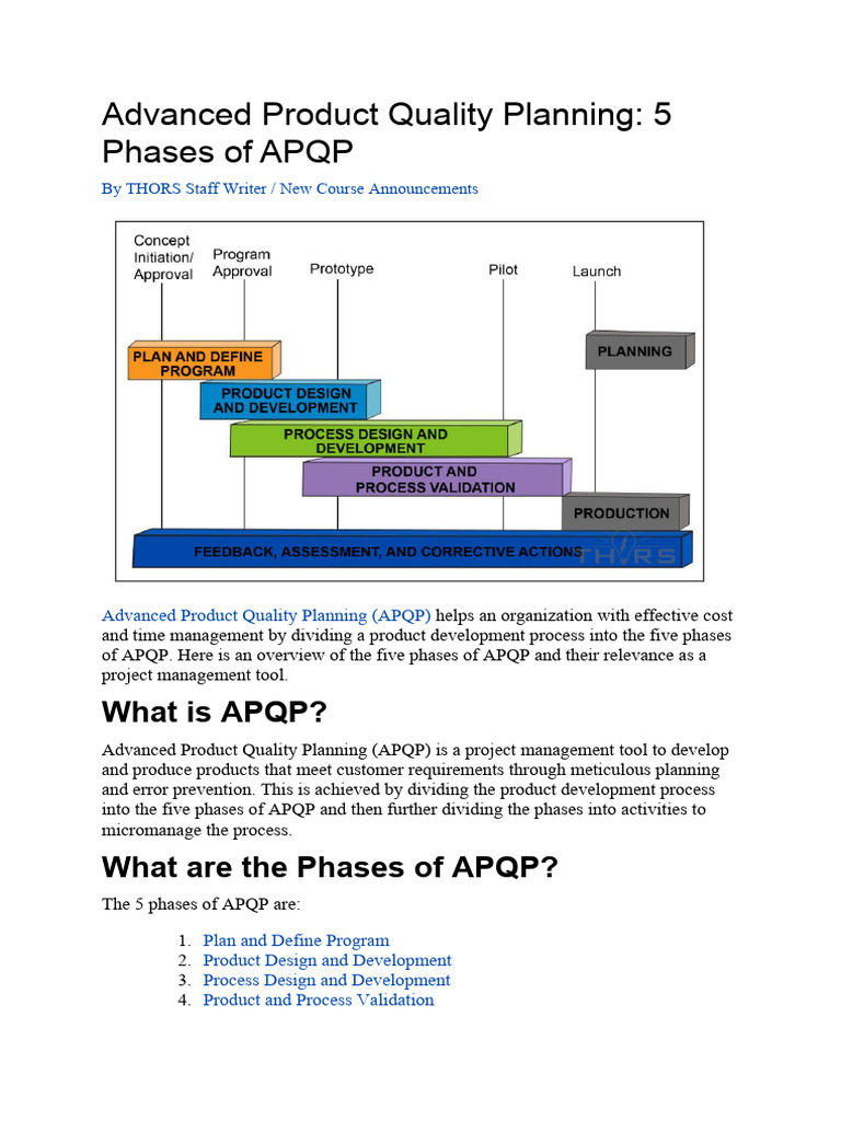 APQP | PDF