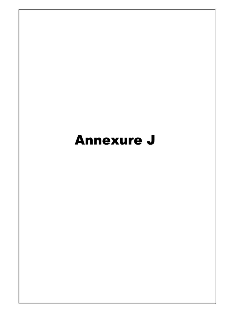 Annexure-J | PDF