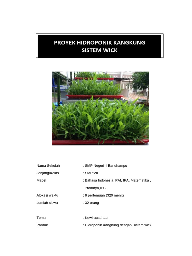 Contoh Modul Projek Pdf