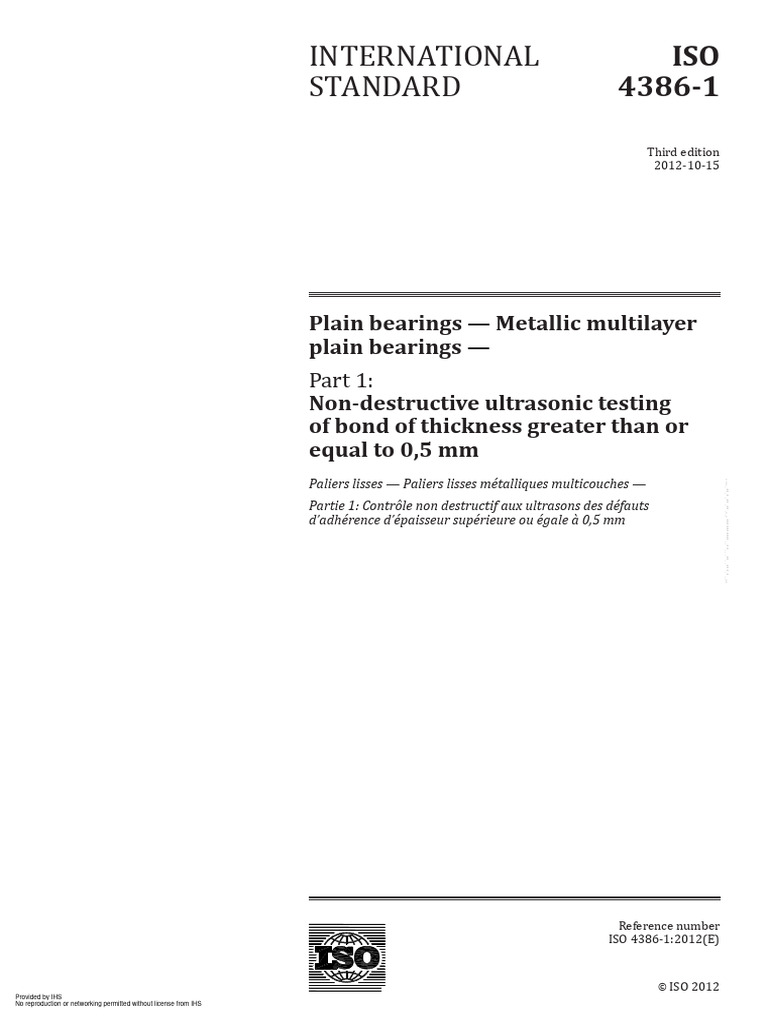 ISO 4386-1_2012 | PDF