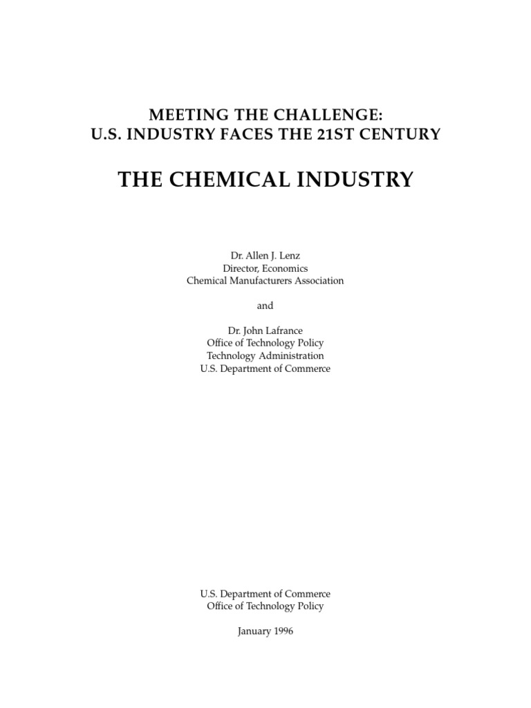 Chemical Sector Analysis | PDF | Chemical Industry | Economic Growth