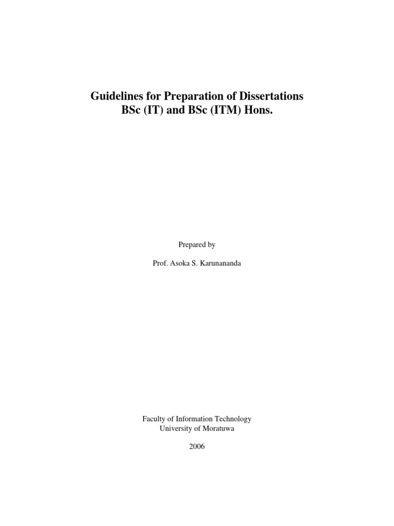 Guidelines Dissertation Pdf Thesis Citation