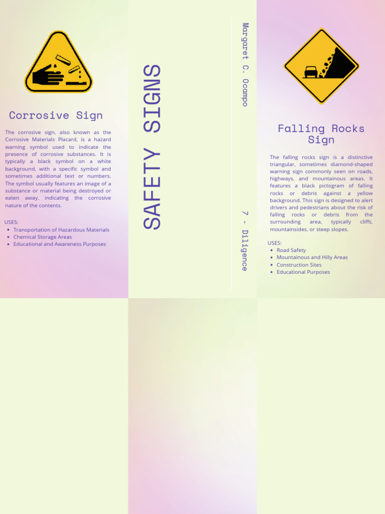 Safety Signs Brochure | PDF