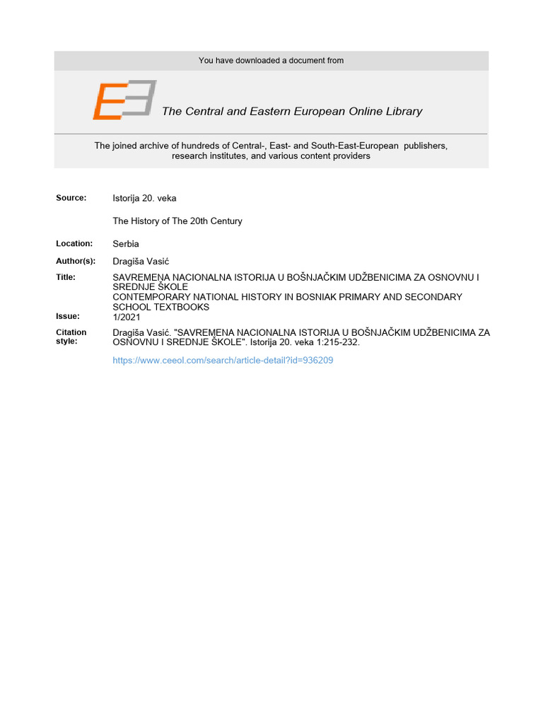 Contemporary-National-History-In-Bosniak-Primary-And-Secondary-School ...