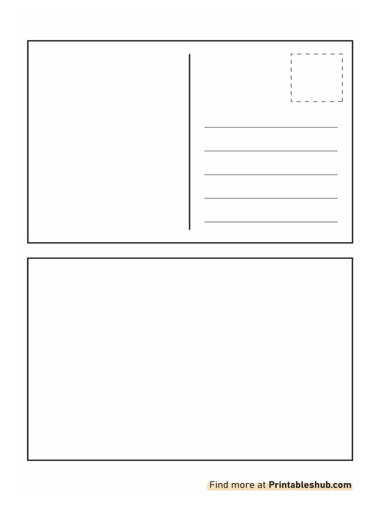 Blank Postcard Templates | PDF