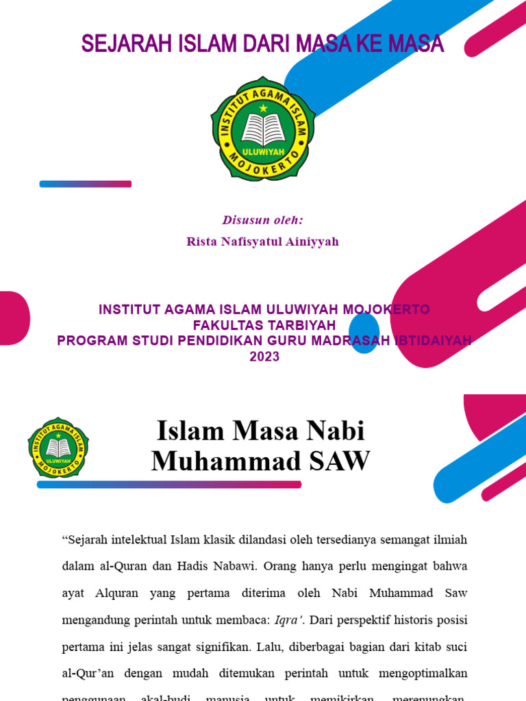 Sejarah Islam Dari Masa Ke Masa | PDF
