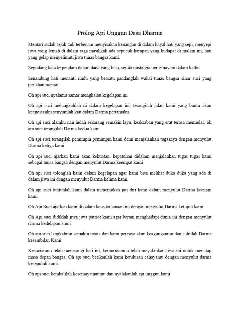 Prolog API Unggun - Dewi New | PDF