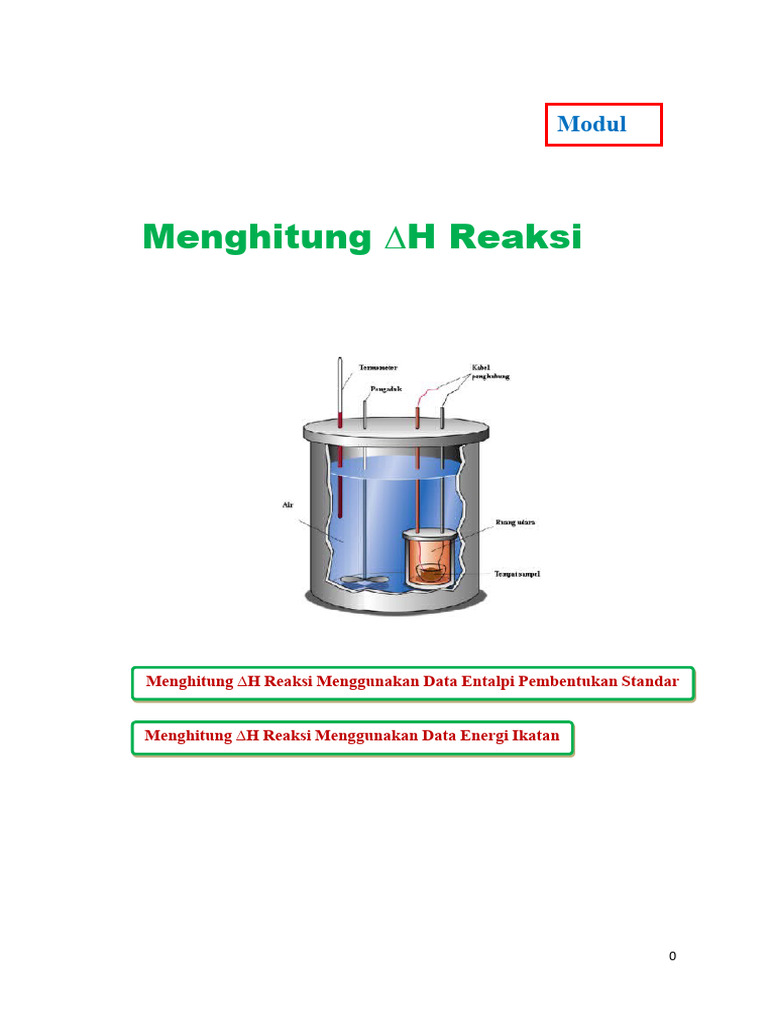 Menghitung Entalpi Reaksi Kimia | PDF