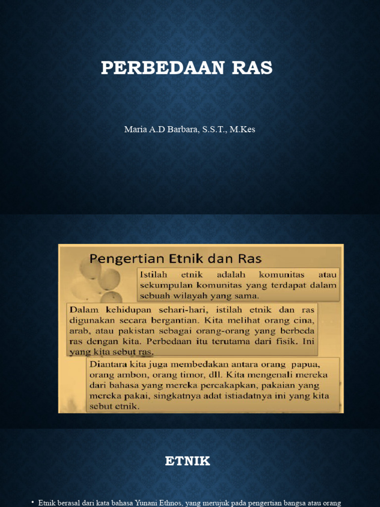 Perbedaan Ras | PDF