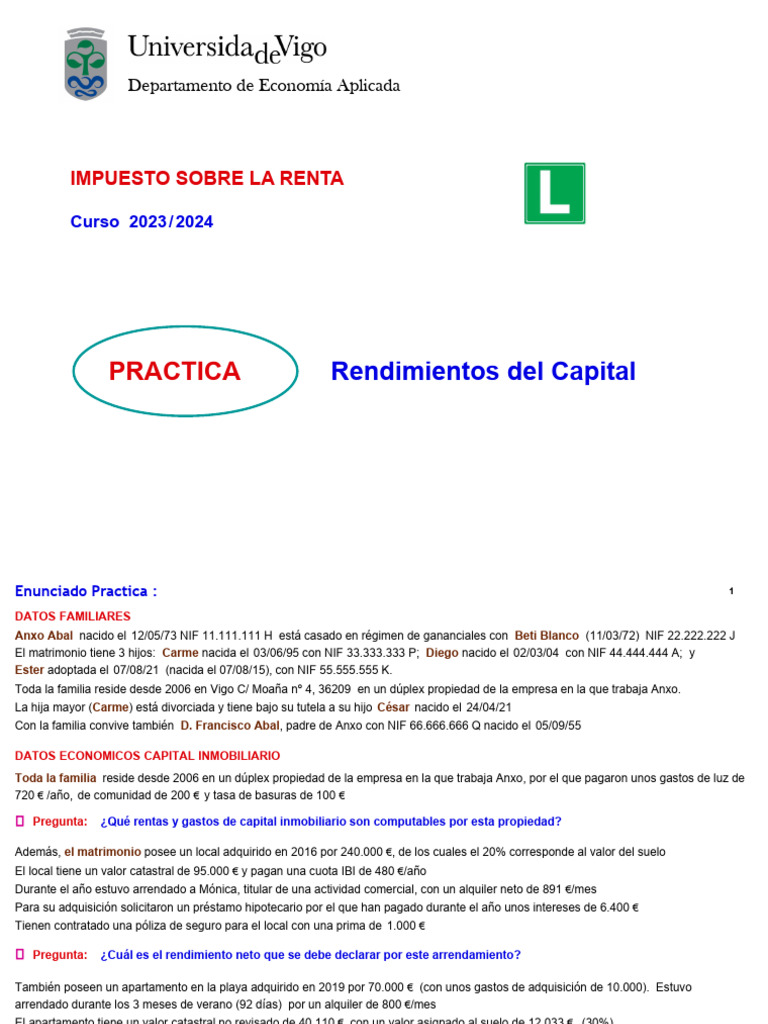 Pres - Sol - Pract3 - RC 23 - 24 Alumnado | PDF | Dinero | Servicios financieros