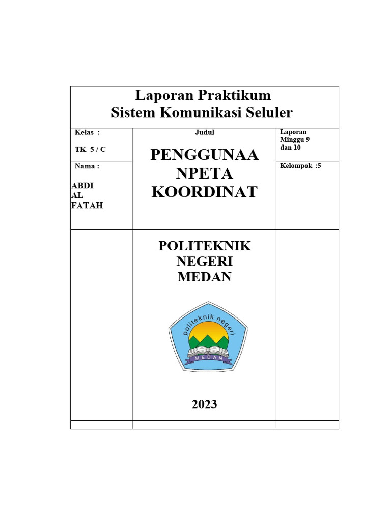 Laporan Bu Rina Peta | PDF